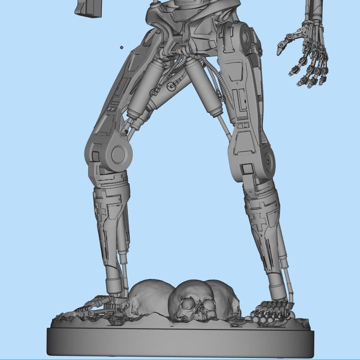 3D Printable XTerminator T-800 Endoskeleton Rekvizit T2 V3 High Detal ...