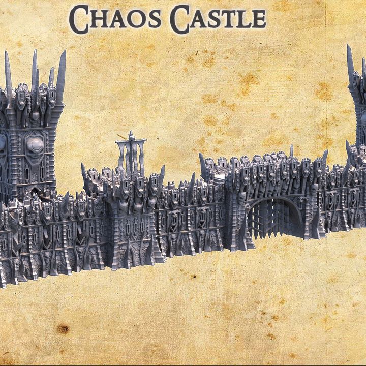 3D Printable Chaos Castle - Tabletop Terrain - 28 MM by MiniatureLand