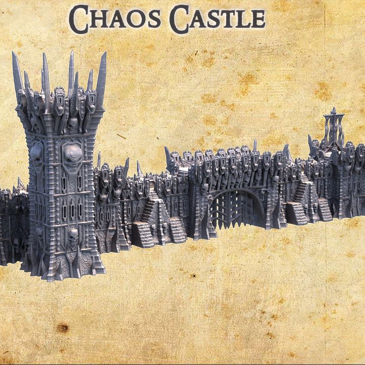 3D Printable Chaos Castle - Tabletop Terrain - 28 MM by MiniatureLand