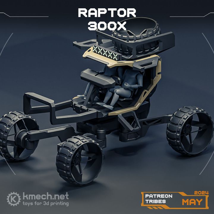 3D Printable RAPTOR vehicle by Kmech