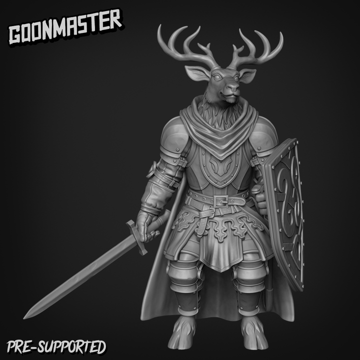 3D Printable Deer Knight 1 by Goon Master