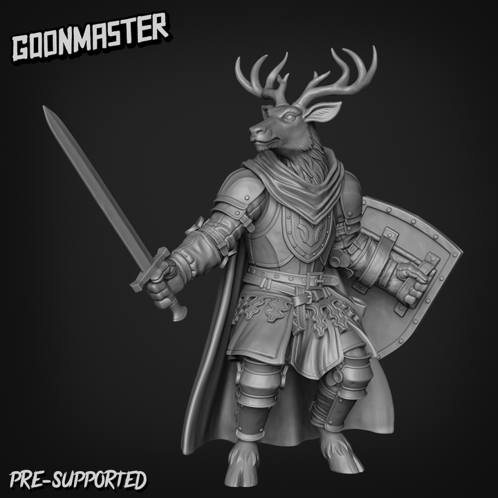 3D Printable Deer Knight 2 by Goon Master