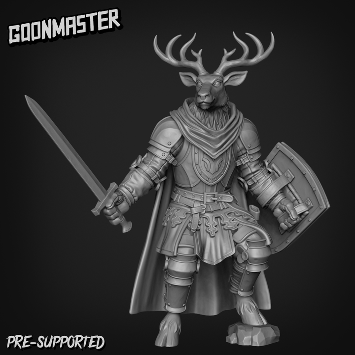 3D Printable Deer Knight 3 by Goon Master