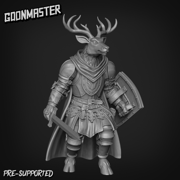 3D Printable Deer Knight 5 by Goon Master