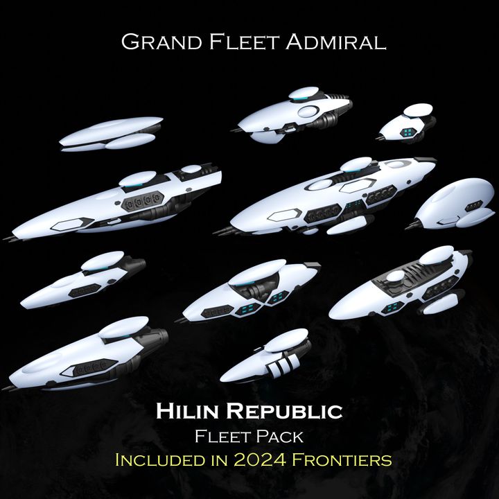 3D Printable SCI-FI Ships Fleet Pack - Hilin Republic Expiditionary ...