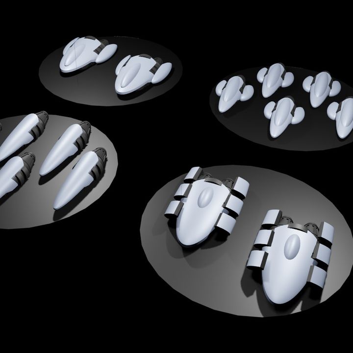 3D Printable SCI-FI Ships Fleet Pack - Hilin Republic Expiditionary ...