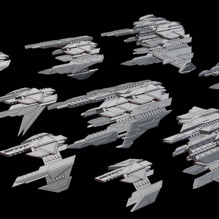 3D Printable SCI-FI Ships Fleet Pack - The Nosterov Covens ...