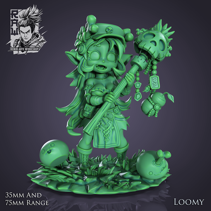 3D Printable Chibi Goblin - Loomy by Ronin Arts Workshop