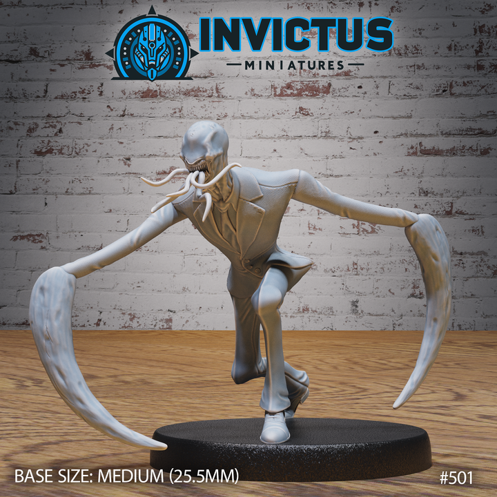 3D Printable Slenderman Set / Supernatural Creature / Alien Monster ...