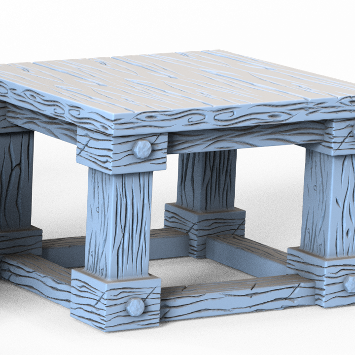 3D Printable The 2 Tables & 1 Chair by ZBB EditionS