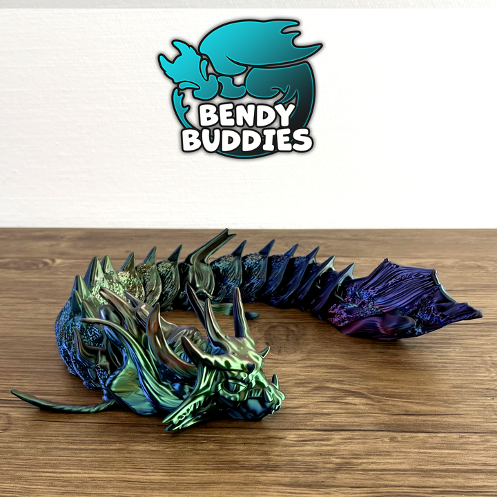3D Printable Seraphelon / Sea Serpent Articulated / Print-in-Place ...