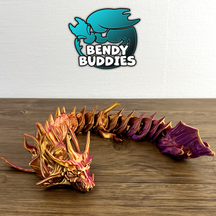 3D Printable Seraphelon / Sea Serpent Articulated / Print-in-Place ...