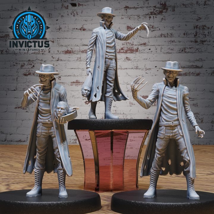 3D Printable Nightmare Killer Set / Evil Clawed Hunter / Humanoid Beast ...