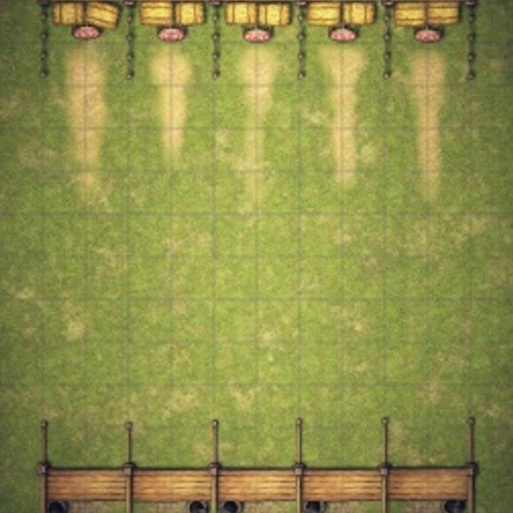 3D Printable Archery Range Map by Rhasmus Battlemaps