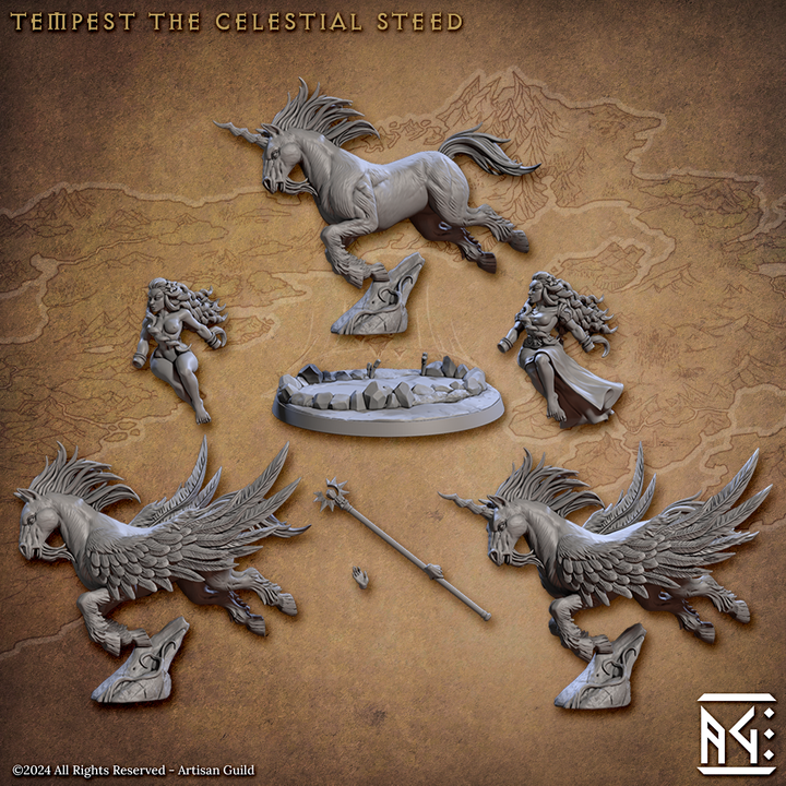 3D Printable Vanguard Fighters Guild (Complete Set - 62) by Artisan Guild