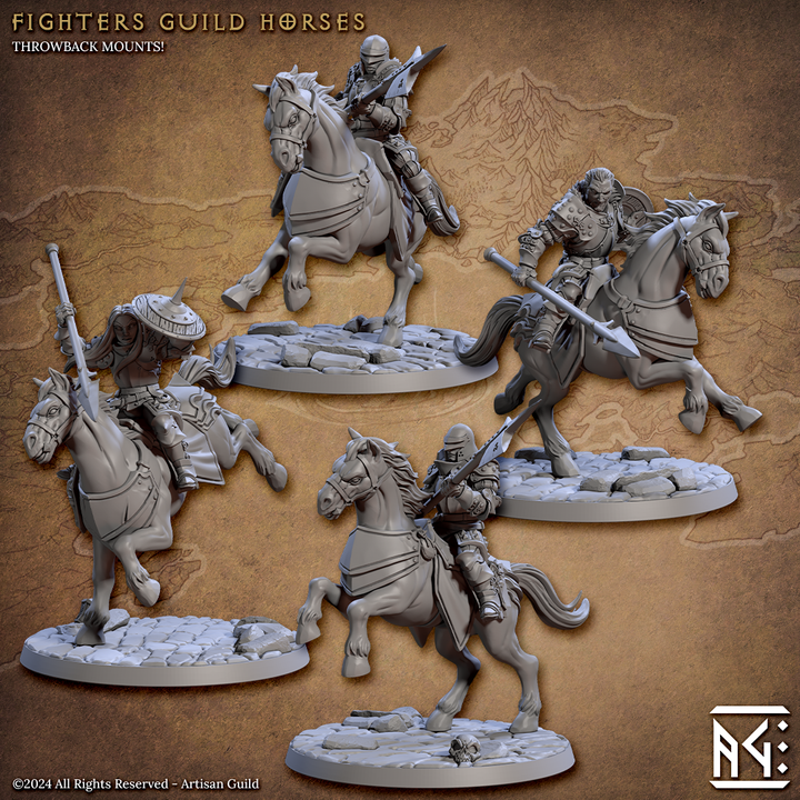 3D Printable Vanguard Fighters Guild (Complete Set - 62) by Artisan Guild