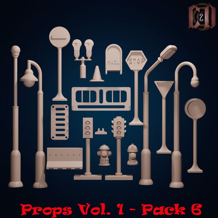 3D Printable Props Bundle Vol. 1 by C2Dwellers