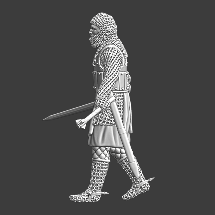 3D Printable Medieval knight challenging the enemies for combat by ...