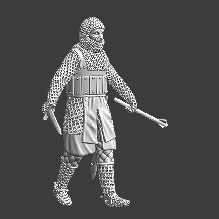 3D Printable Medieval knight challenging the enemies for combat by ...