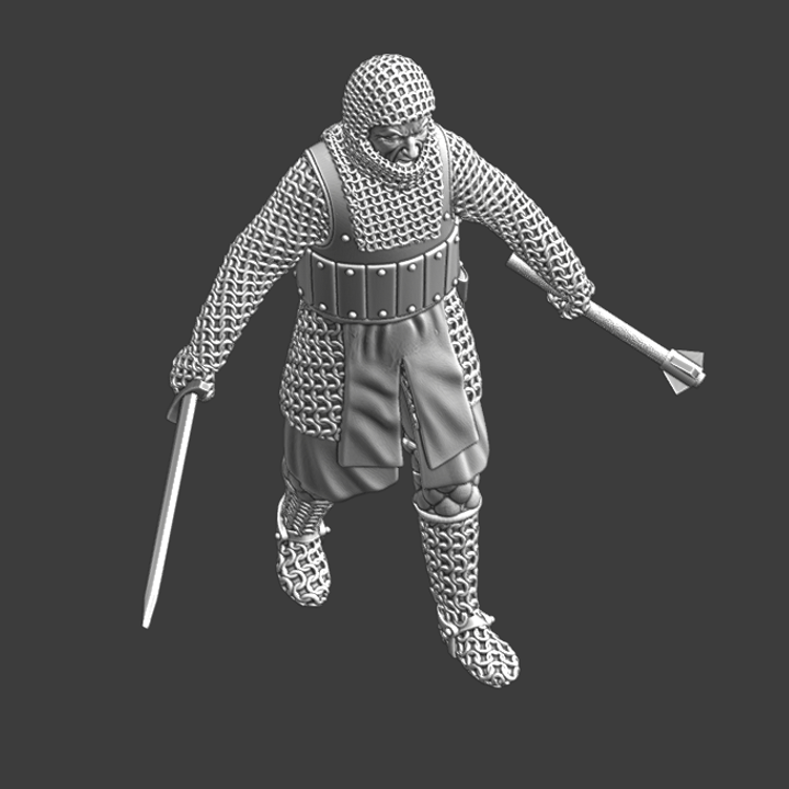3D Printable Medieval knight challenging the enemies for combat by ...
