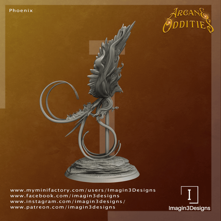3D Printable Phoenix by Imagin3Designs