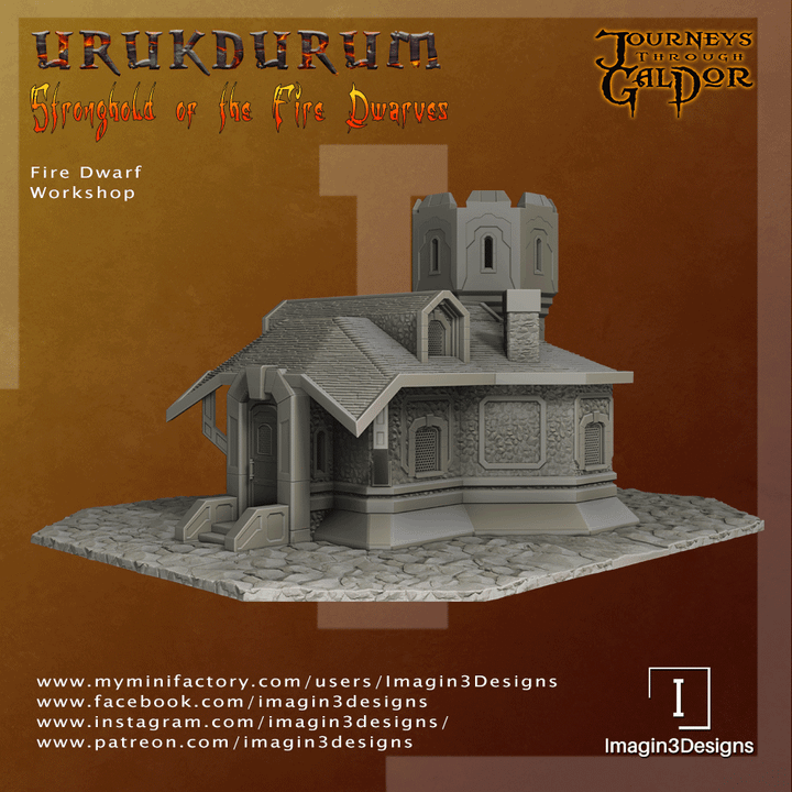 3D Printable Fire Dwarf Workshop by Imagin3Designs