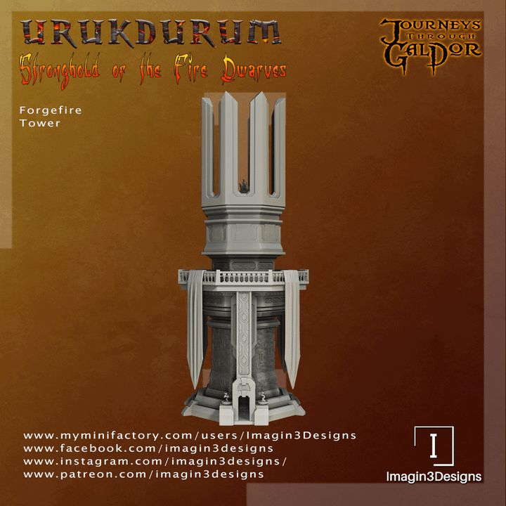 3D Printable Fireforge Tower by Imagin3Designs