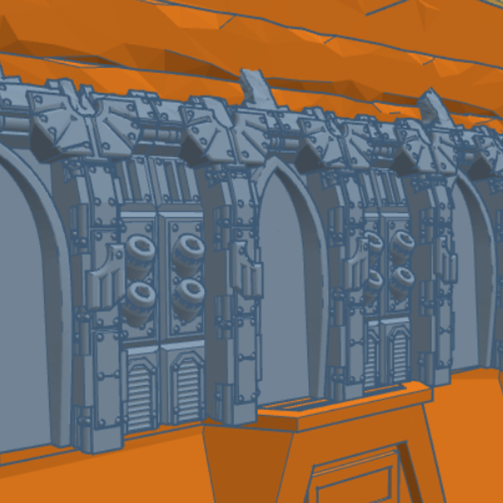 3D Printable Cadia's Bulwark (Battleship) by Joshua Butler