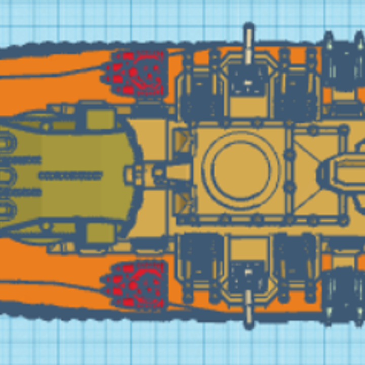 3D Printable Cadia's Bulwark (Battleship) by Joshua Butler