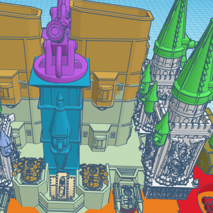 3D Printable Cadia's Bulwark (Battleship) by Joshua Butler