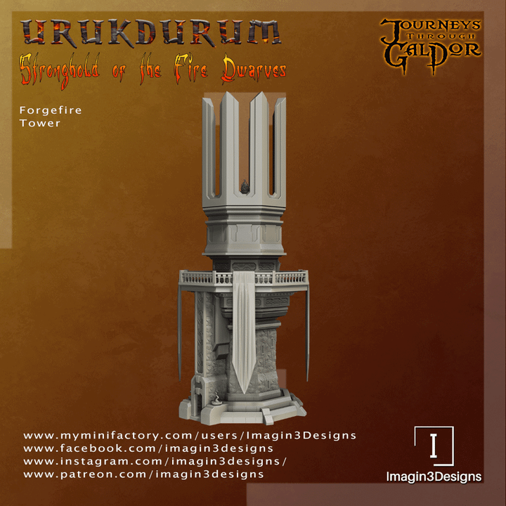 3D Printable Urukdurum: Fire Dwarf Stronghold COMPLETE SET by ...