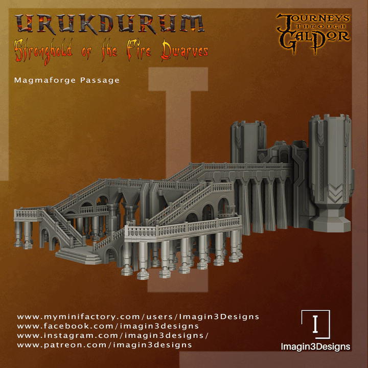 3D Printable Urukdurum: Fire Dwarf Stronghold COMPLETE SET by ...