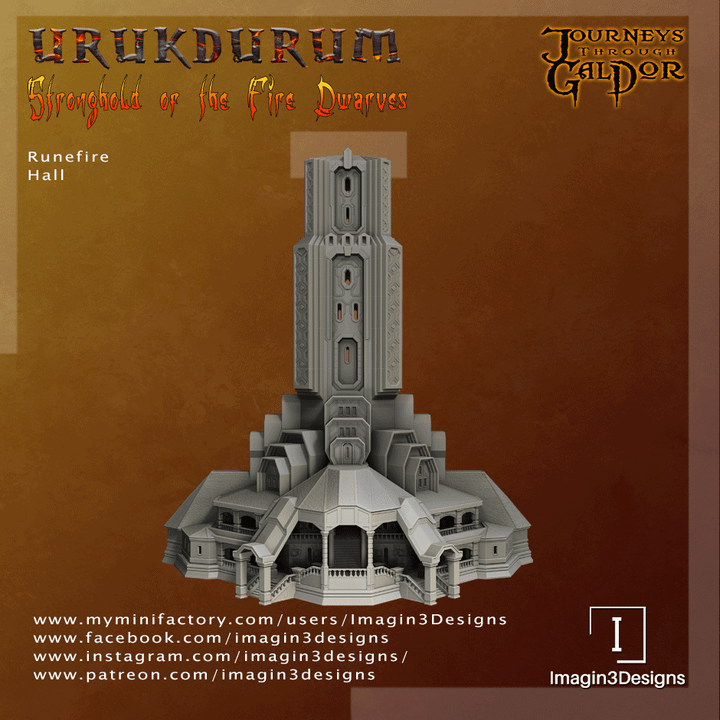 3D Printable Urukdurum: Fire Dwarf Stronghold COMPLETE SET by ...