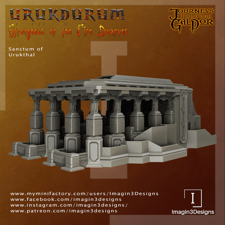 3D Printable Urukdurum: Fire Dwarf Stronghold COMPLETE SET by ...