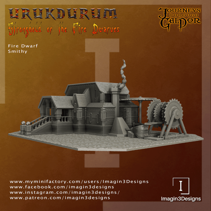 3D Printable Urukdurum: Fire Dwarf Stronghold COMPLETE SET by ...