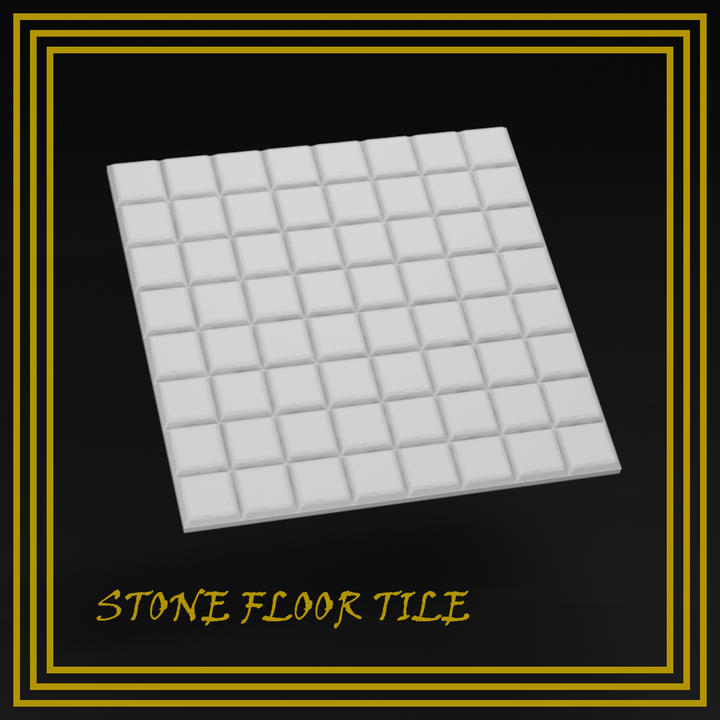 3D Printable Stone Floor Tile Mini by Auto Generate