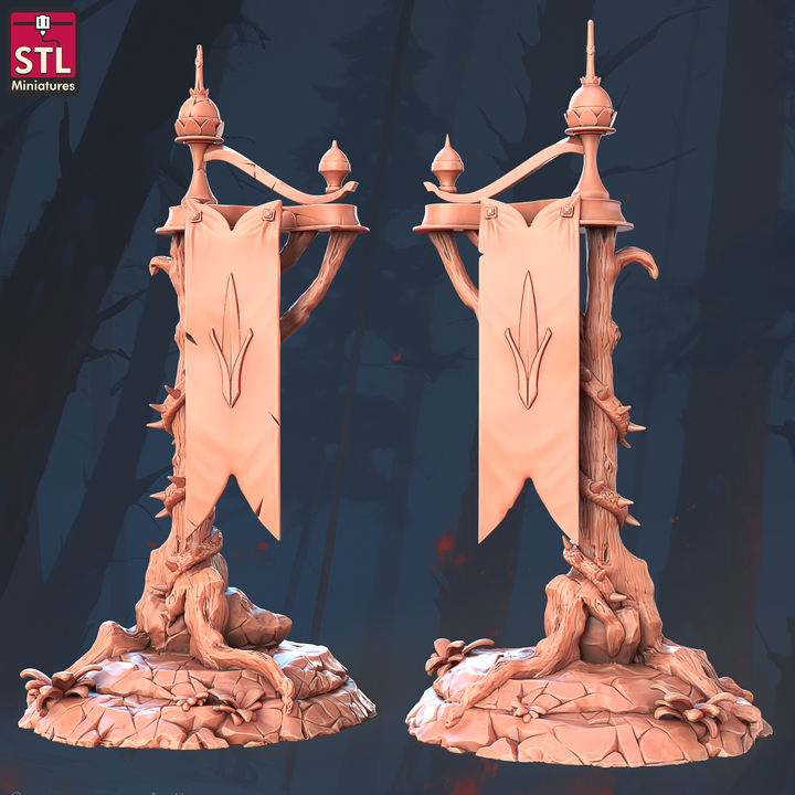 3D Printable Elf Camp Set by STL Miniatures