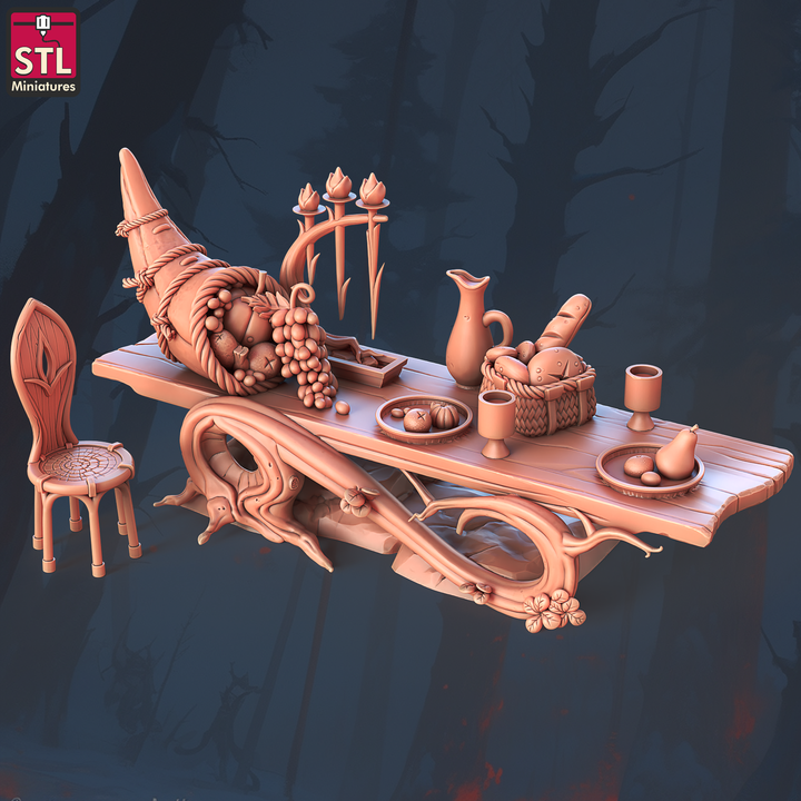 3D Printable Elf Camp Set by STL Miniatures