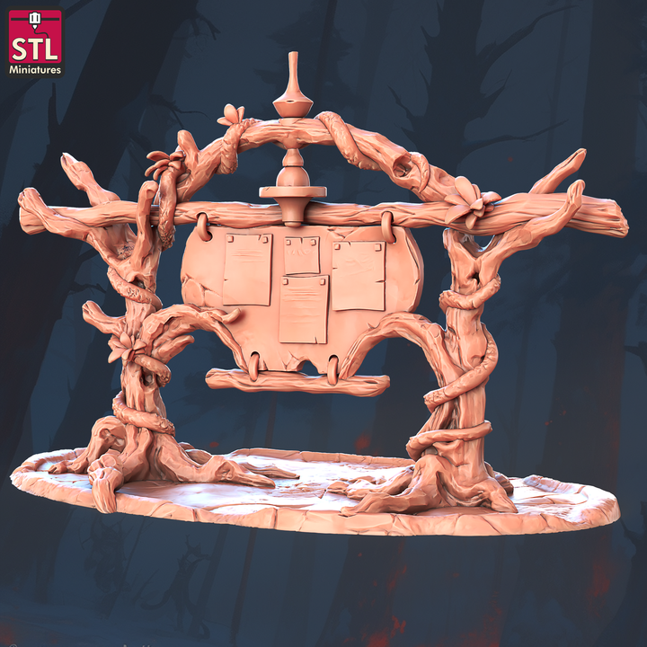 3D Printable Elf Camp Set by STL Miniatures