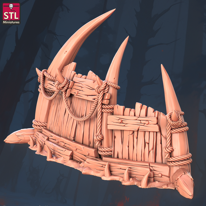 3D Printable Orc Camp Set by STL Miniatures
