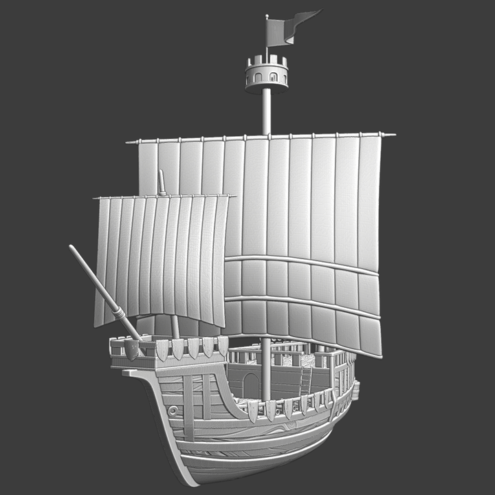 3D Printable Medieval Earls Warship - wargaming model by Northern ...
