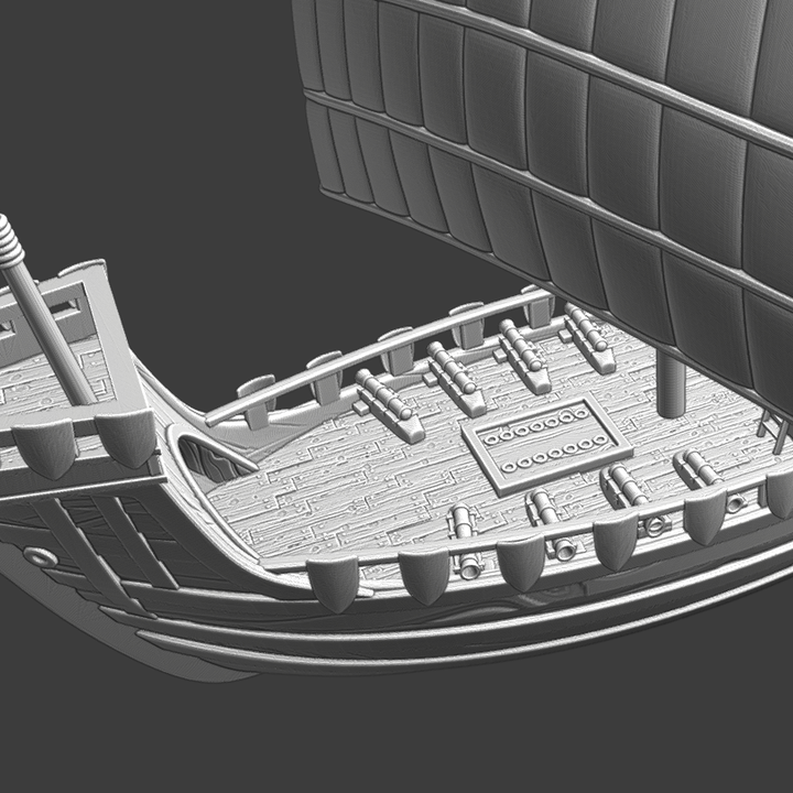 3D Printable Medieval Earls Warship - wargaming model by Northern ...