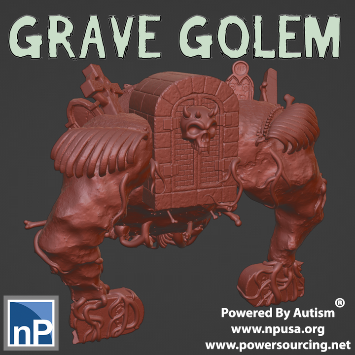 3D Printable Grave Golem by nonPareil Institute