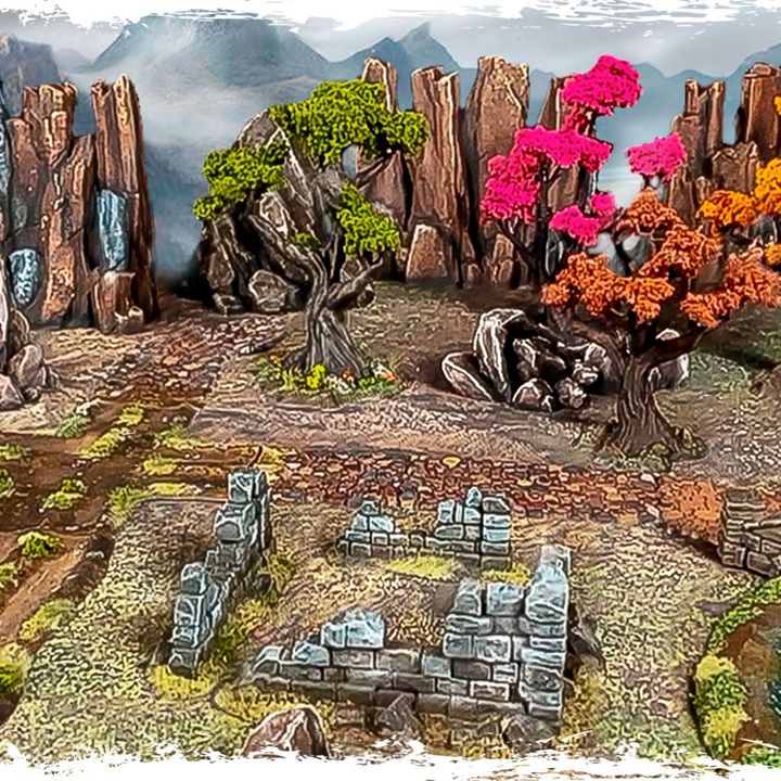 3D Printable Landscapes Set by My Dungeon