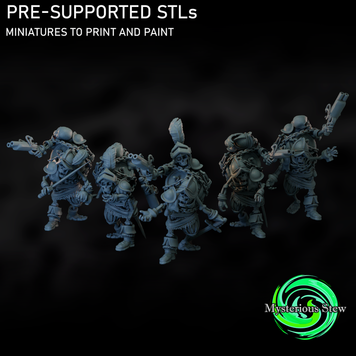 3D Printable Explosive Skeletons by Mysterious Stew