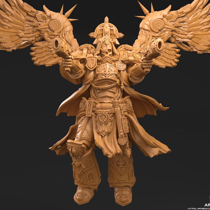 3D Printable Cowled Angel by 3DArtGuy