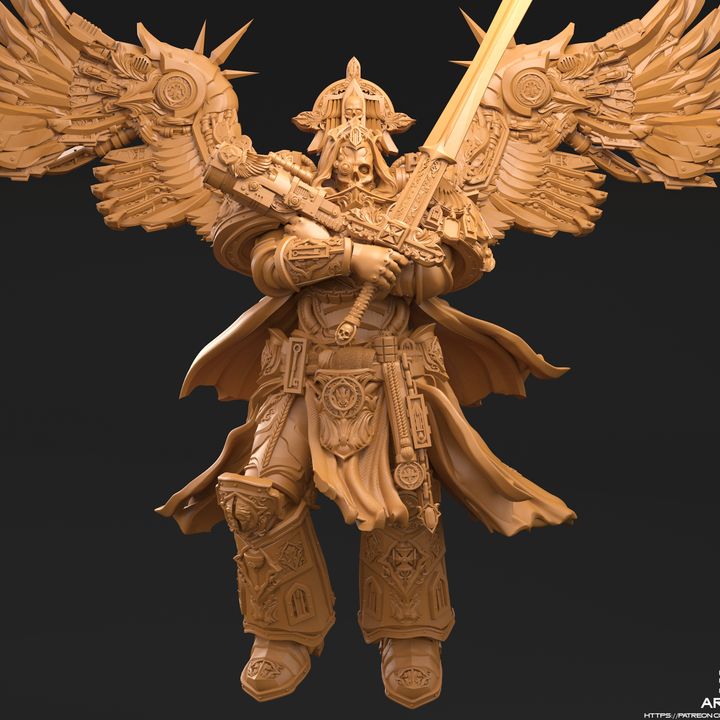 3D Printable Cowled Angel by 3DArtGuy