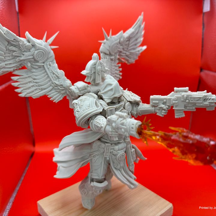 3D Printable Cowled Angel by 3DArtGuy