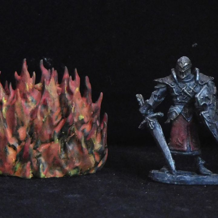3D Printable Fantasy Spell Effect: Fire Wall by Michael Crossman