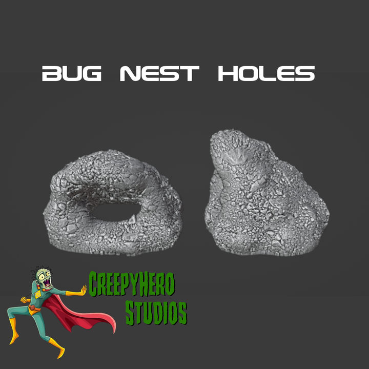 3D Printable Fantasy Bug Nest Hole by Michael Crossman